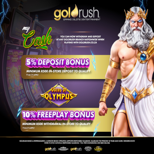 Real Rewards with Every Spin at Goldrush Rustenburg